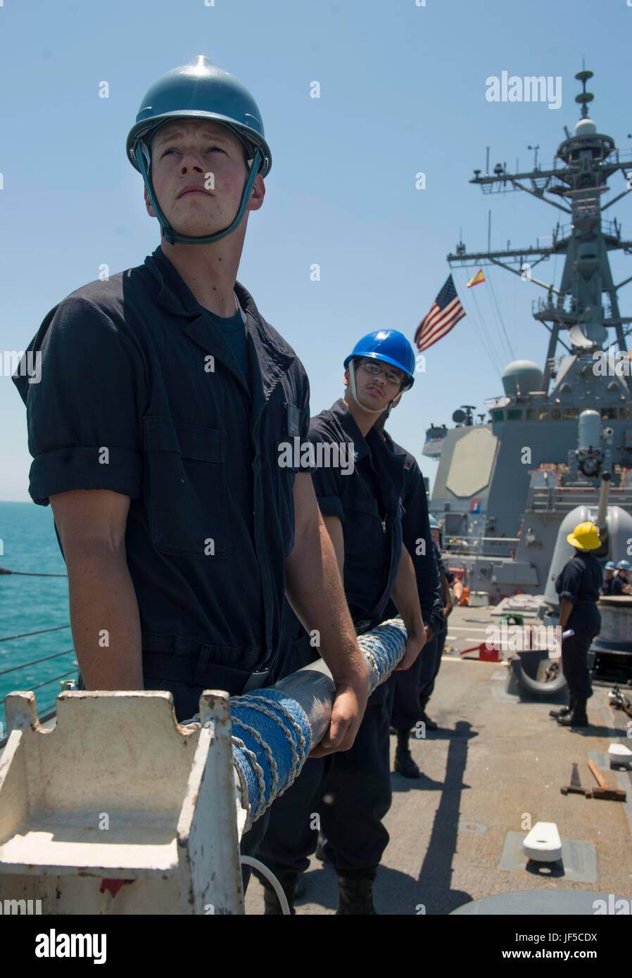 170530-N-FQ994-089 NAVAL STATION ROTA, Spain (May 30, 2017) Sailors ...