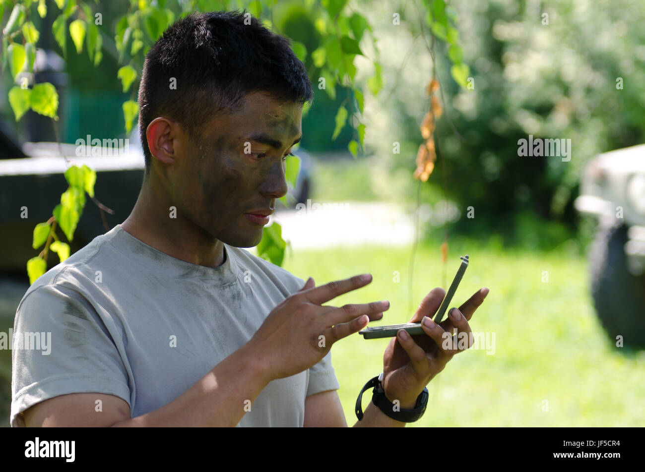 Apache Troop, 4th Squadron, 10th Cavalry Regiment conducts a spur ride ...