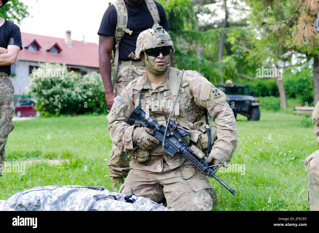 Apache Troop, 4th Squadron, 10th Cavalry Regiment conducts a spur ride ...