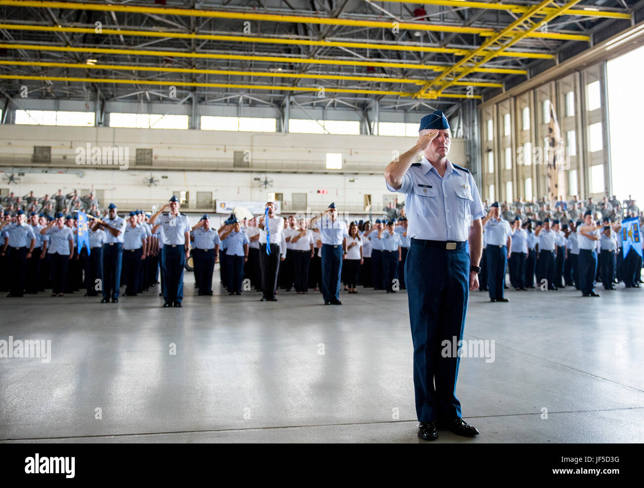 Col. Matthew Higer, 96th Test Wing vice commander, leads the formations ...