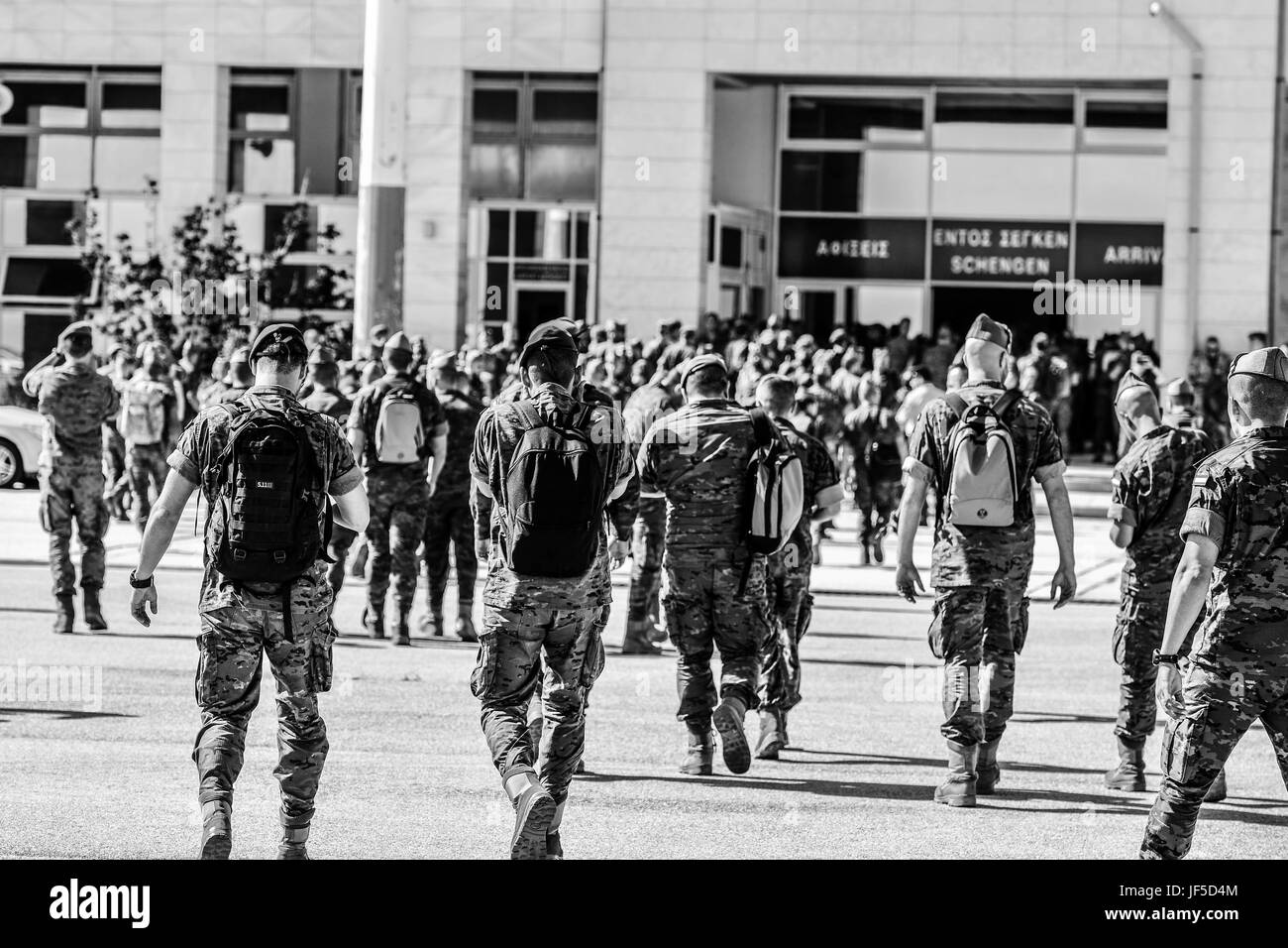 NATO's Rapid Deployable Corps Spanish troops arrival at Alexandroupolis ...