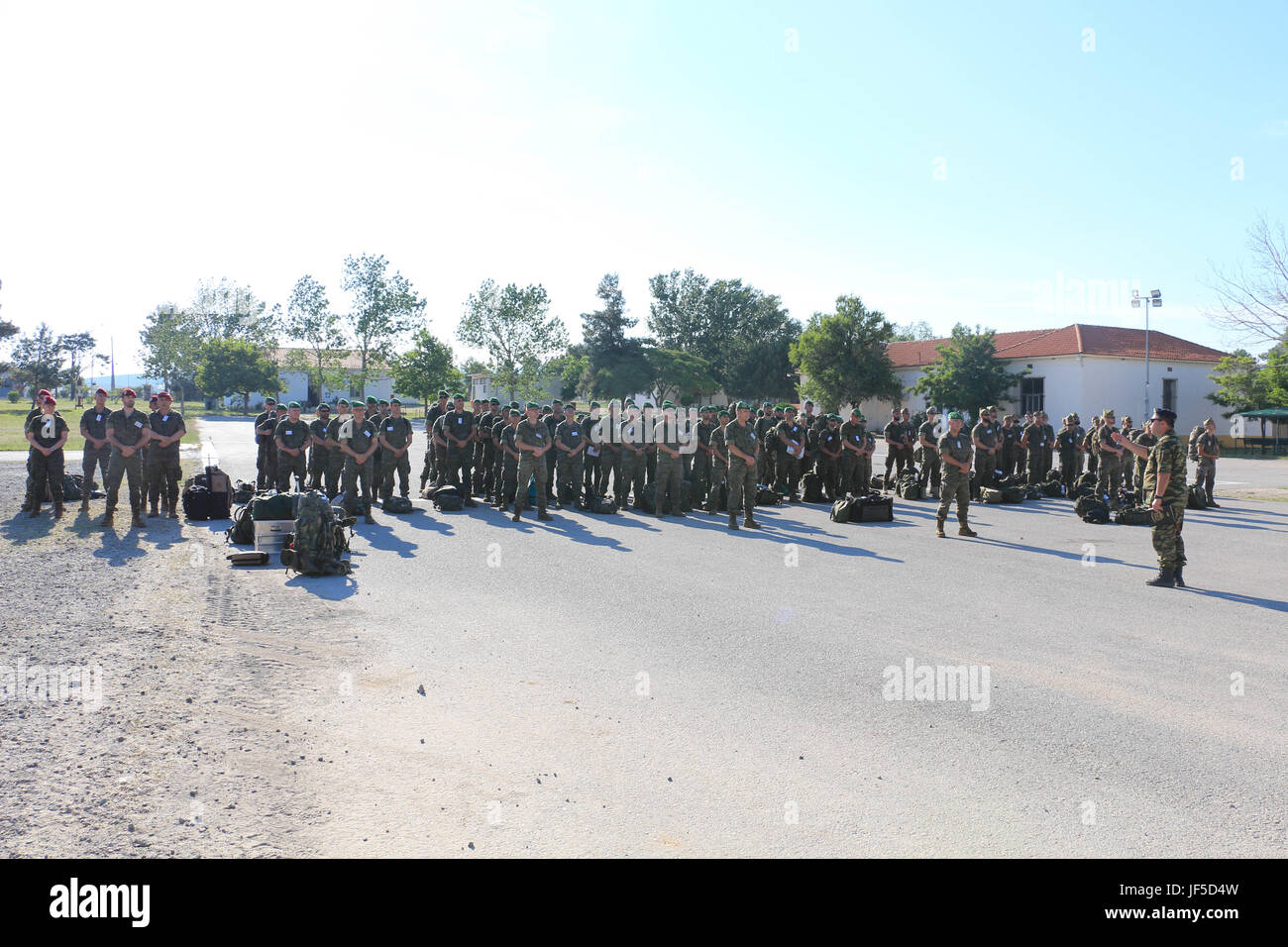 NATO's Rapid Deployable Corps Spanish troops arrival at Alexandroupolis ...