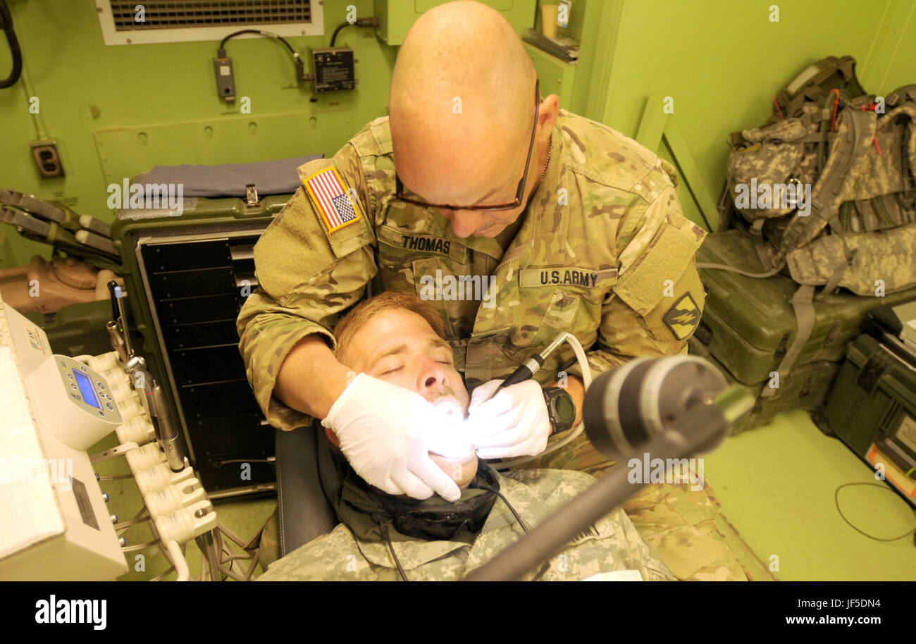 Lt. Col. Blake Thomas, with Company C, 106th Support Battalion, shapes ...