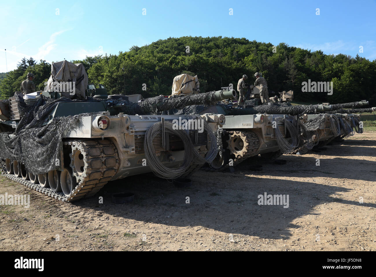 U.S. Soldiers of the 1st Battalion, 66th Armor Regiment, 3rd Armored ...