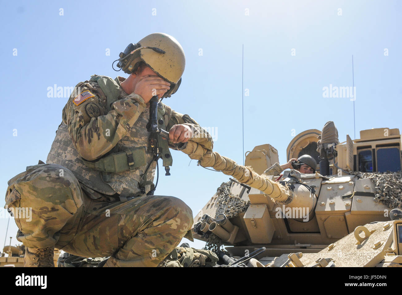 Spc. Justin Justice of Company B, 1st Battalion, 155th Infantry ...