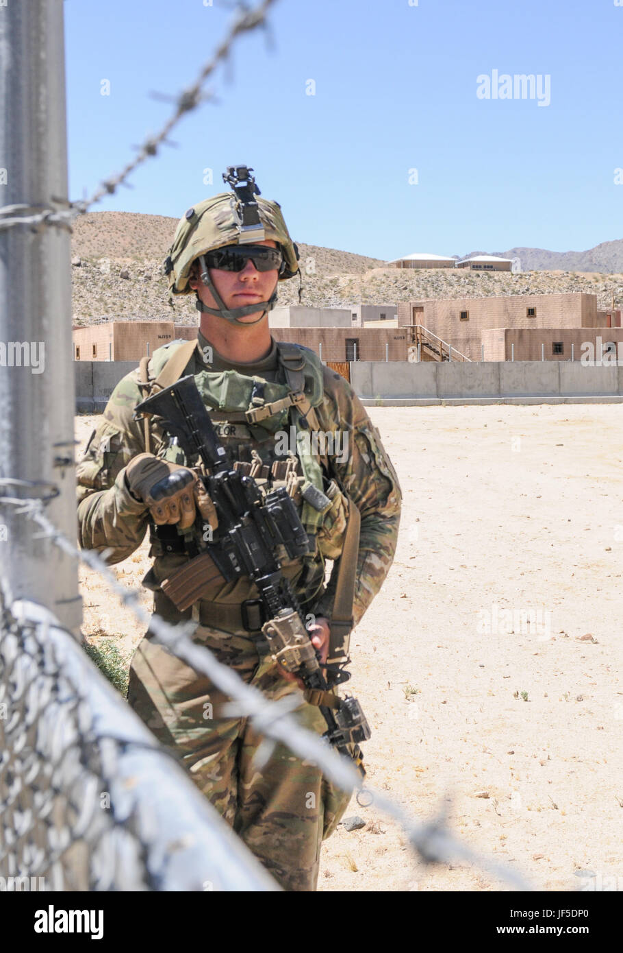 Pfc. Ethan Saylor of Company A, 1st Battalion, 155th Infantry Regiment ...
