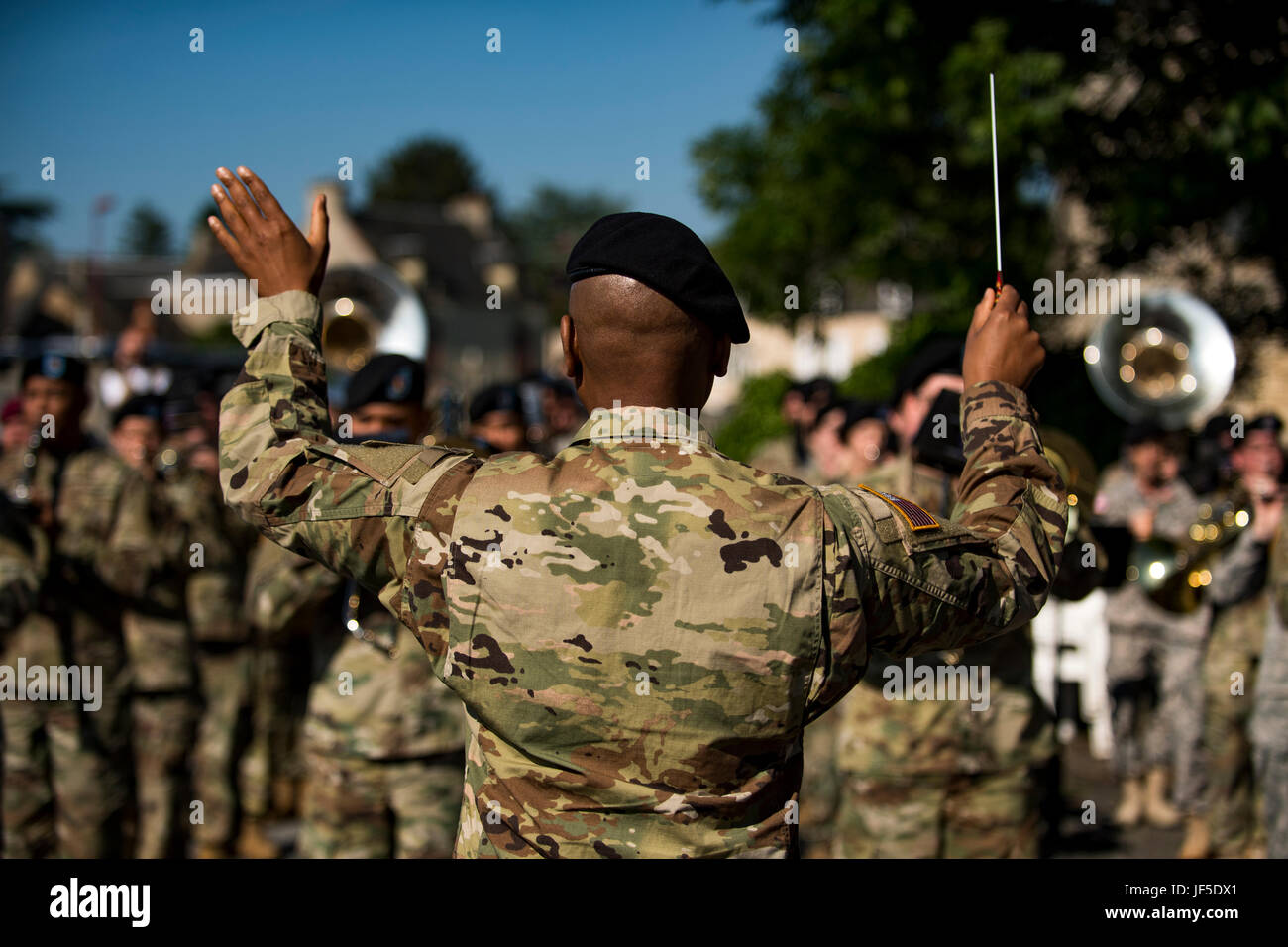 U.S. Army Maj. Dwayne Milburn, U.S. Army Europe Band commander ...