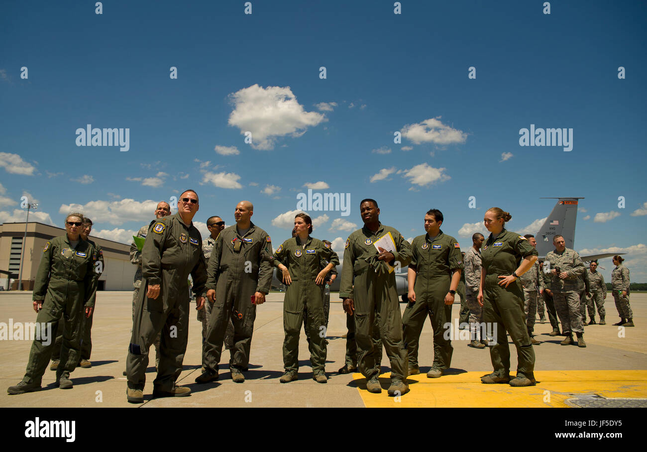 Members of the 514th Aeromedical Evacuation Squadron participated in an ...