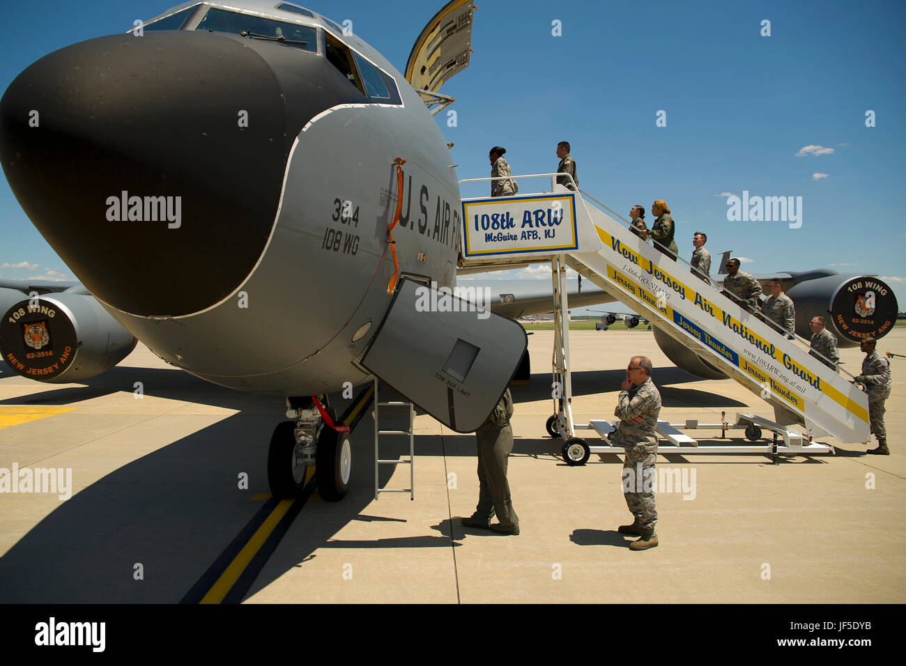 Members of the 514th Aeromedical Evacuation Squadron participated in an ...