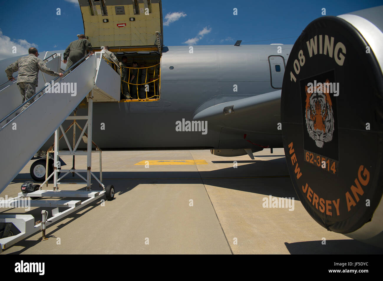Members of the 514th Aeromedical Evacuation Squadron participated in an ...