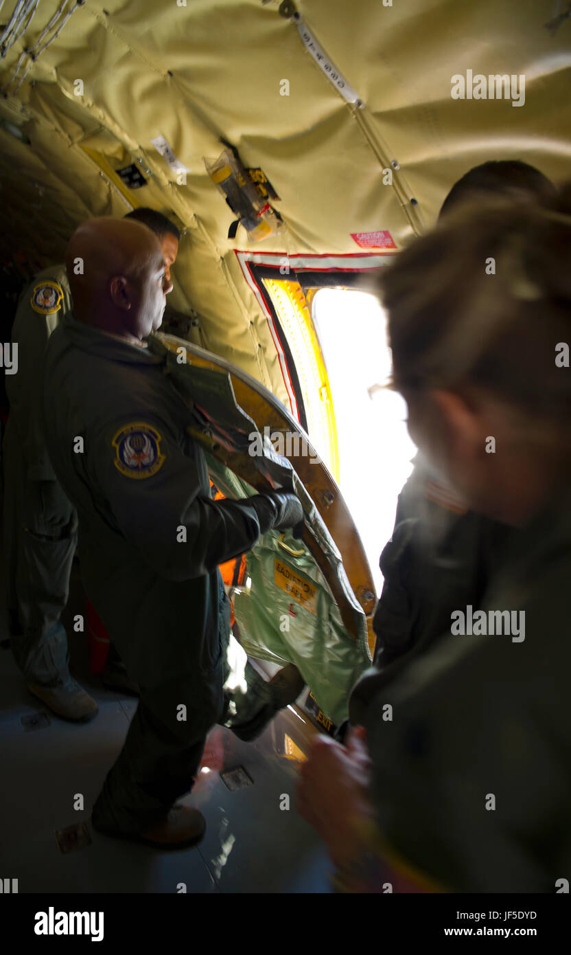 Members of the 514th Aeromedical Evacuation Squadron participated in an ...