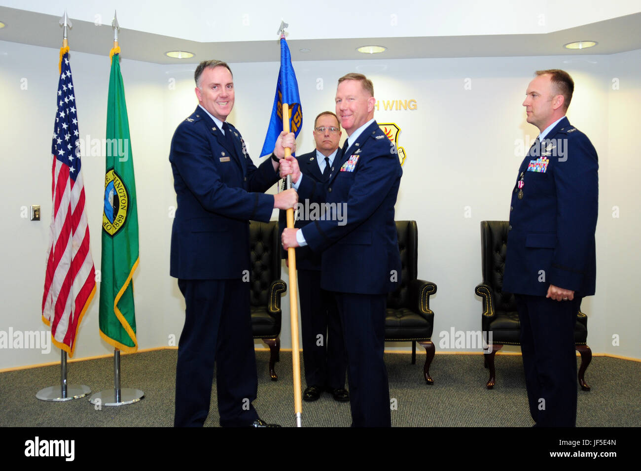 Col. Larry Hager, the incoming commander of the Washington Air National ...