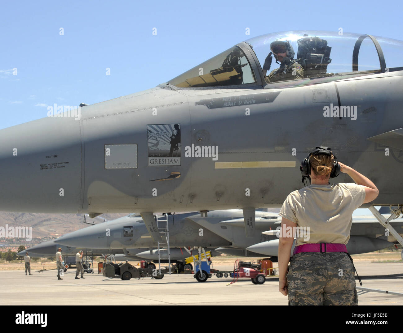 Oregon Air National Guard Senior Airman Aimee Lonidier, a crew chief ...