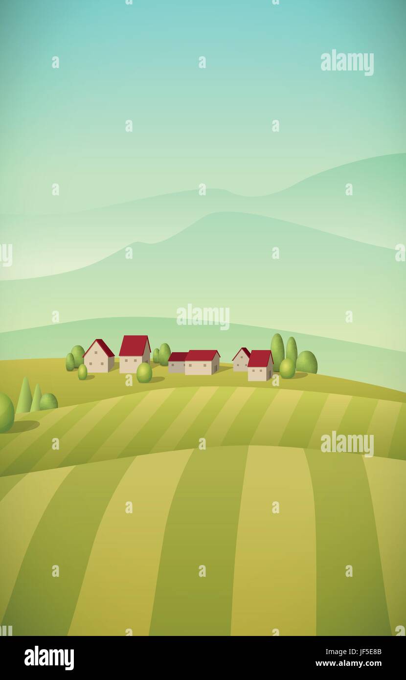 Farming community location Stock Vector Images - Alamy