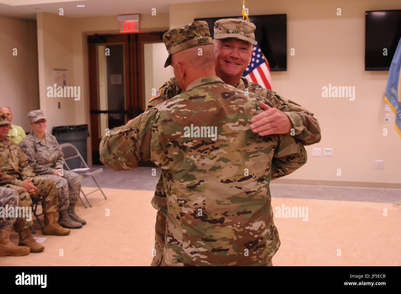 6/3/17 - Retiring U.S. Army Chief Warrant Officer David Dale receives a ...