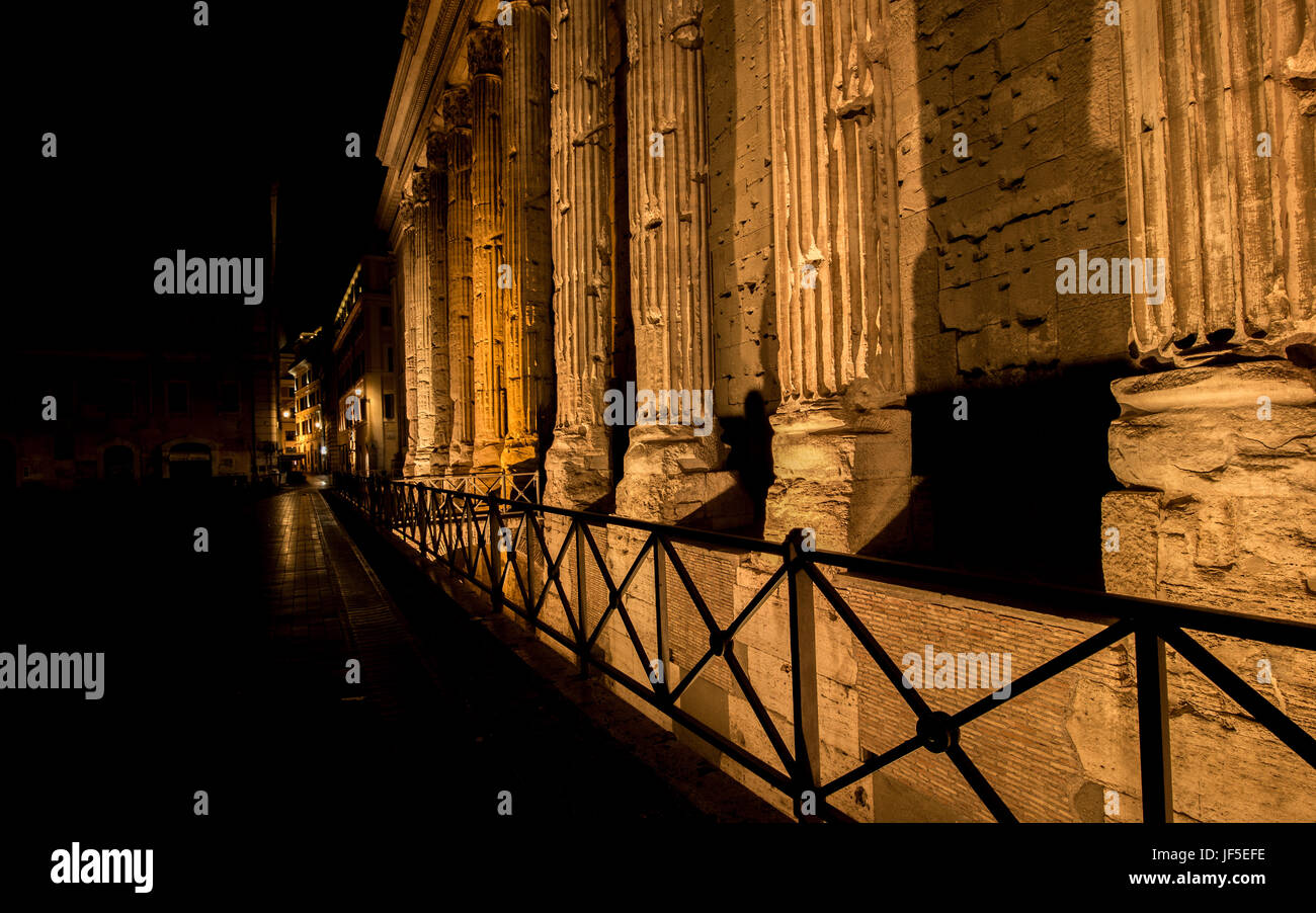 Temple of deified hadrian hi-res stock photography and images - Alamy