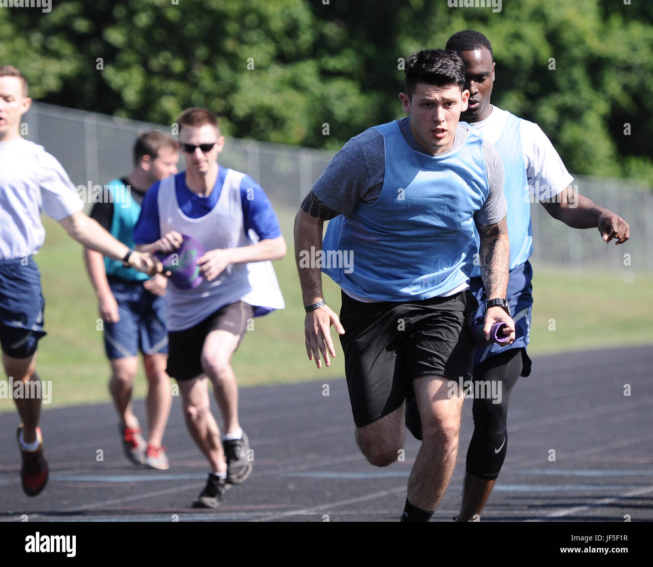 Members of the 70th ISR Wing, Fort G. Meade, Md., enjoy a competitive ...