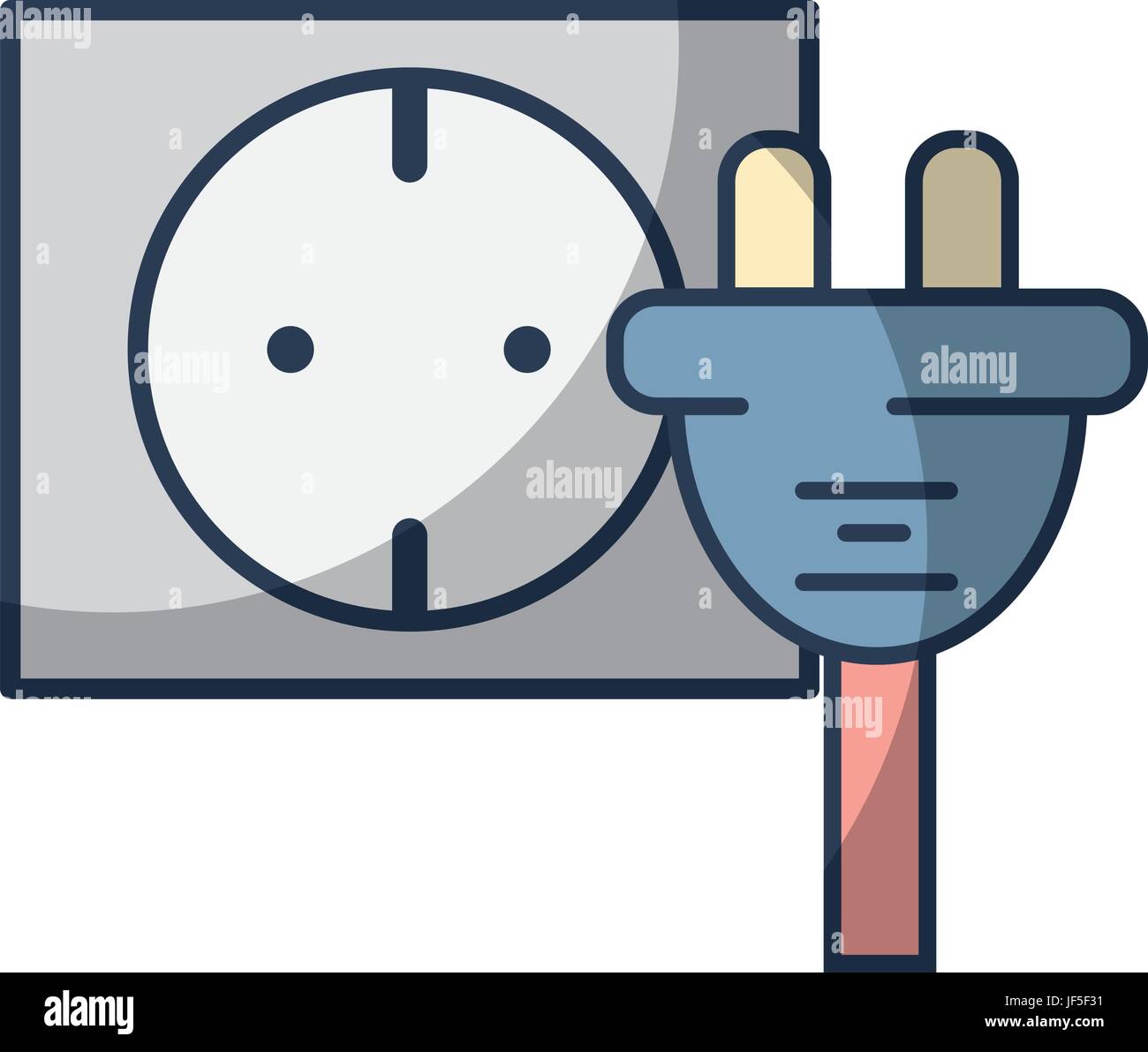 power cable to electronic connect energy Stock Vector Image & Art - Alamy