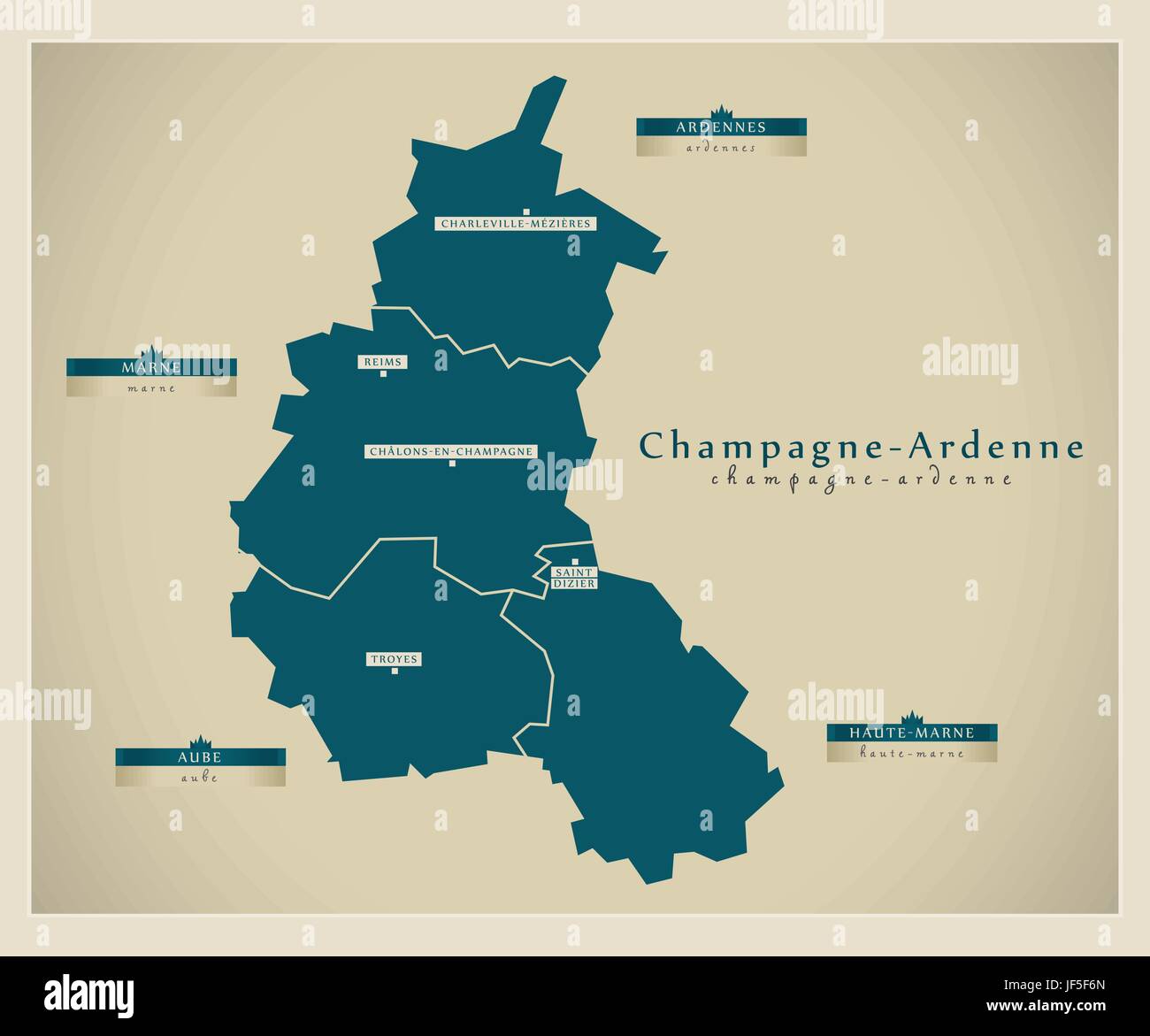 Champagne ardennes region Stock Vector Images - Alamy