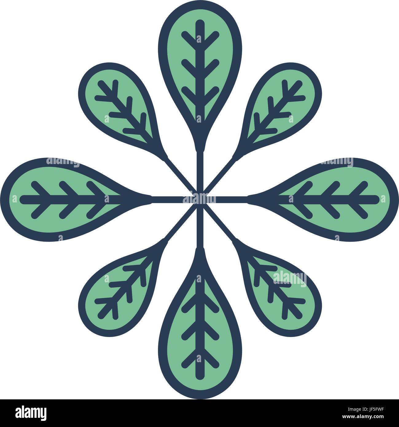 Botany leaves ecology care Stock Vector Images - Alamy