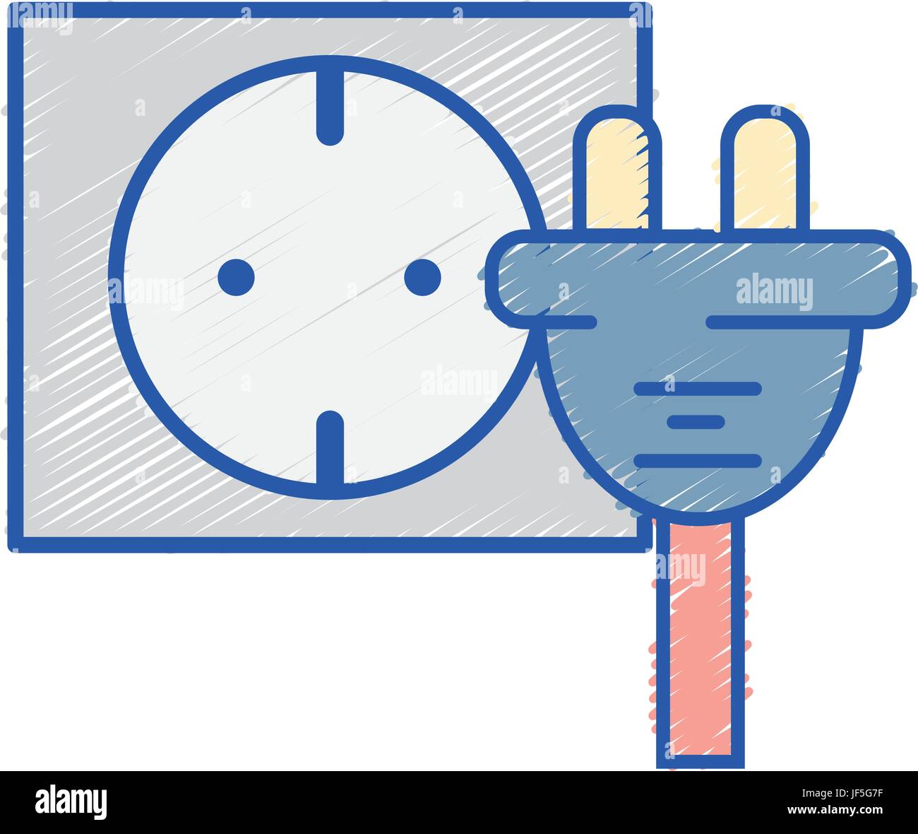 power cable to electronic connect energy Stock Vector Image & Art - Alamy