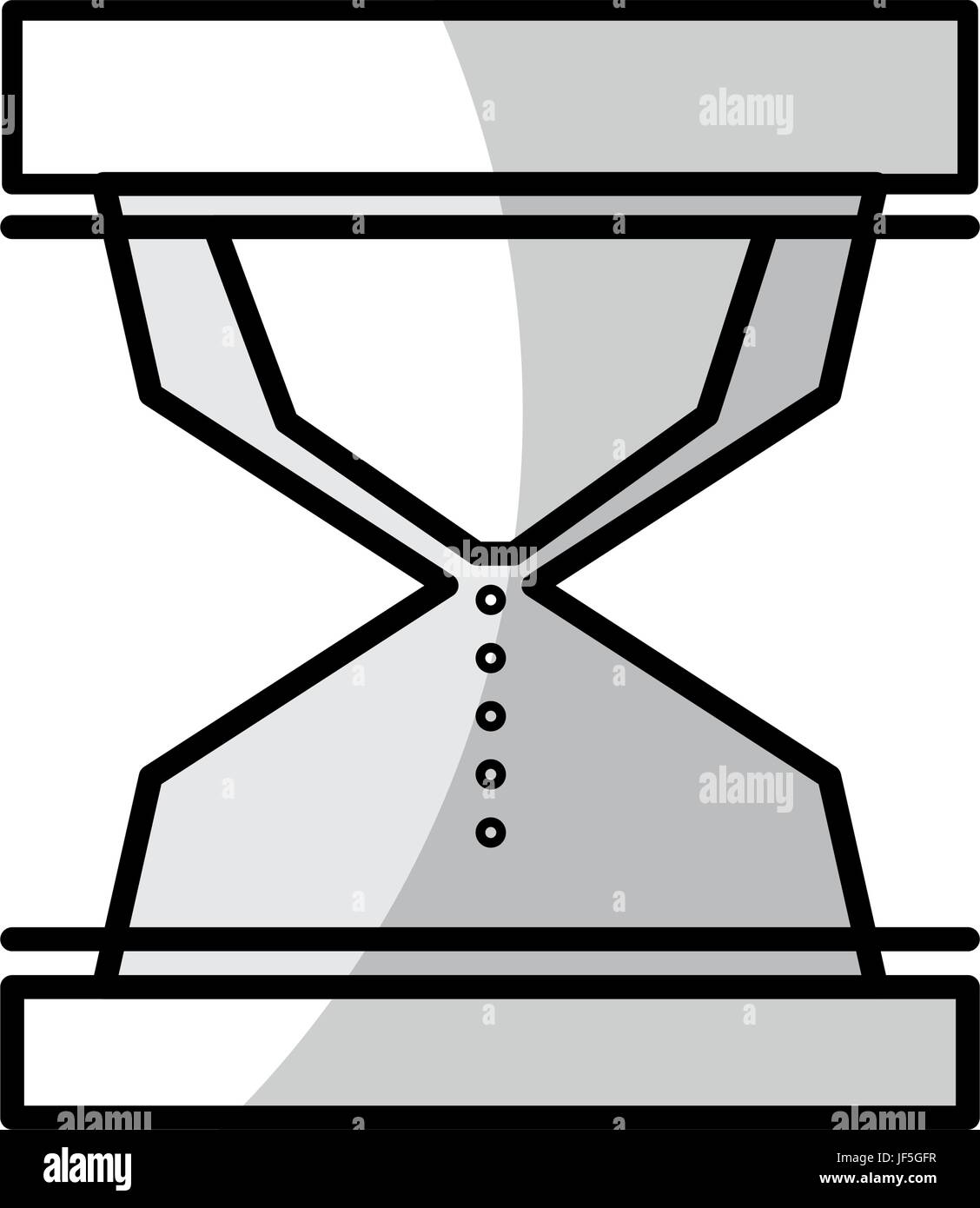 line hourglass object to know the time Stock Vector Image & Art - Alamy