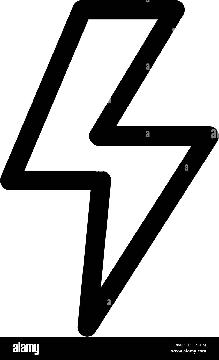 line dangerous energy hazard symbol to security industry Stock Vector ...