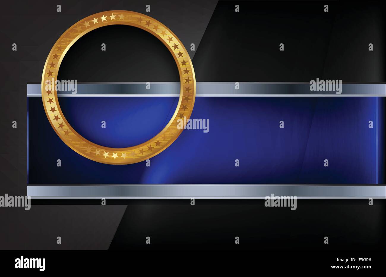 blue, ring, lines, circle, banner, metallic, dark, gold, blue, ring ...