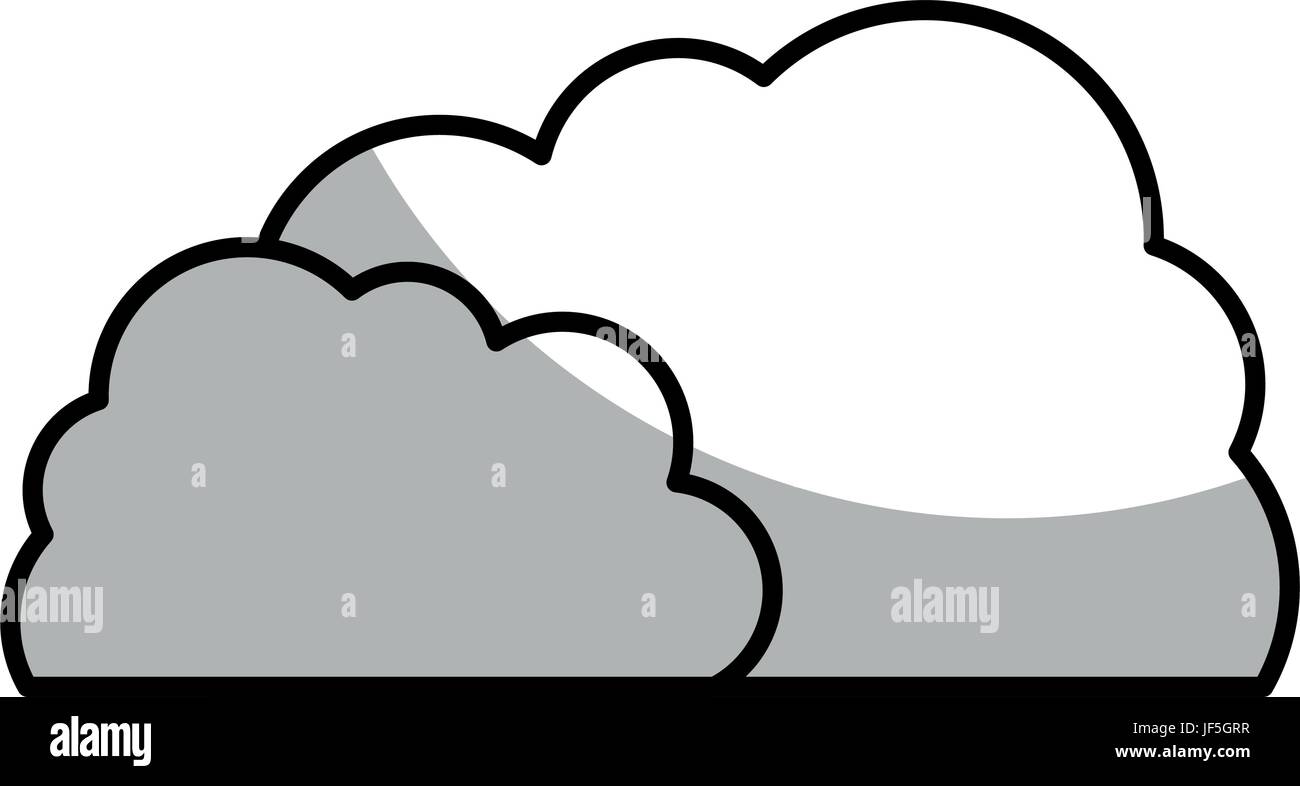 line bush plant botany to decoration of garden Stock Vector Image & Art ...