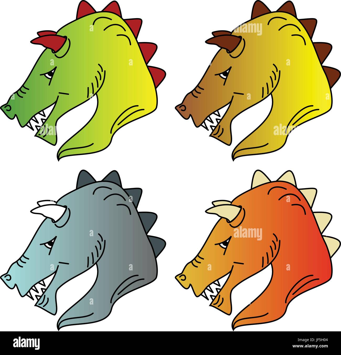 colour, fantasy, dragon, vector, color, head, blue, danger, art ...