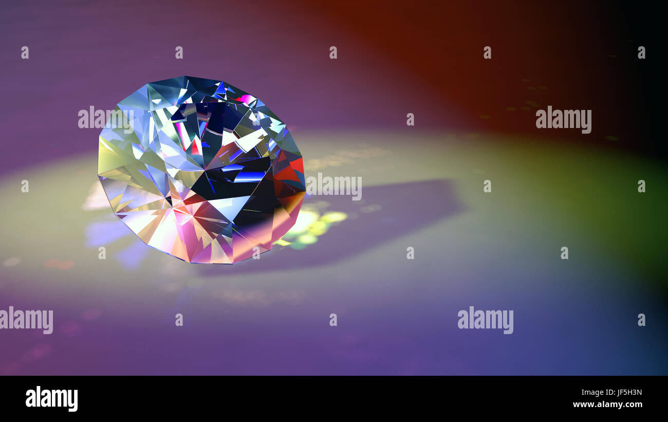 Classic diamond 3D render Stock Photo - Alamy