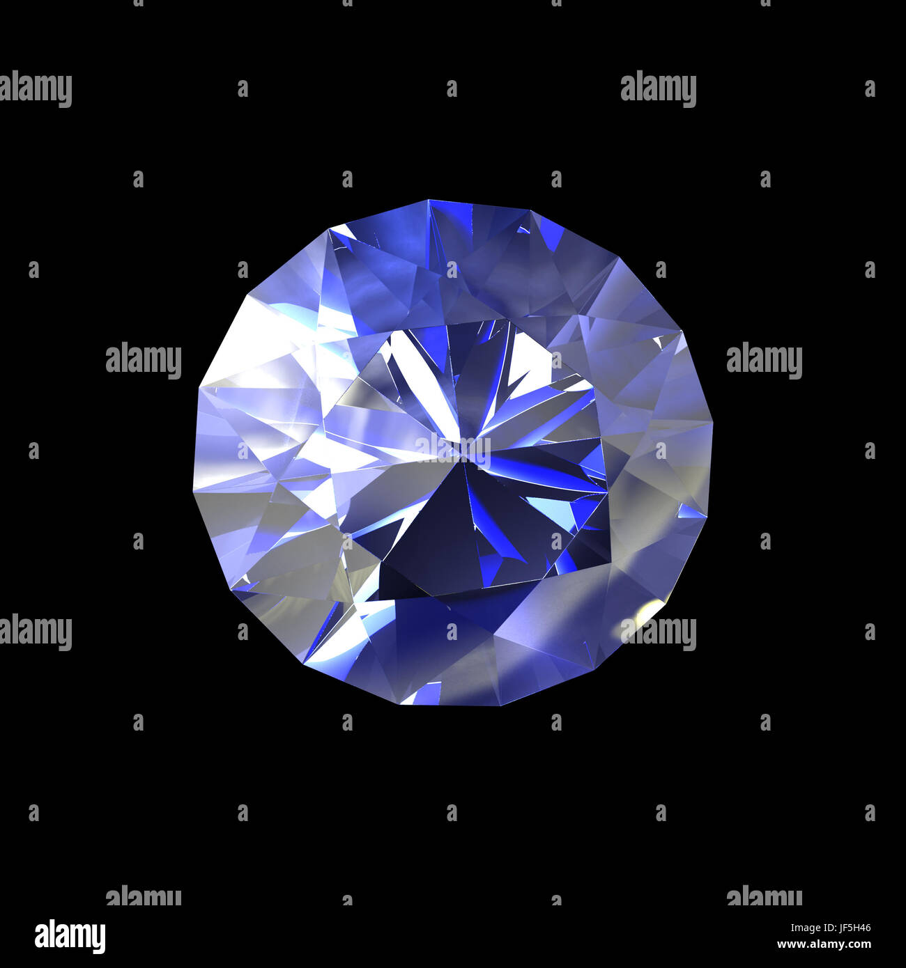 Beautiful blue diamond isolated hi-res stock photography and images - Alamy