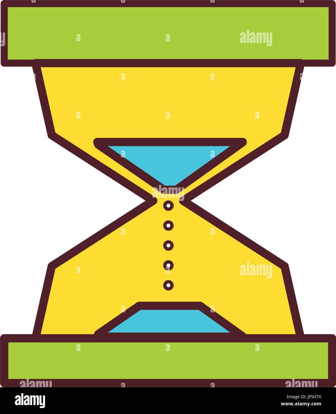 hourglass object to know the time Stock Vector Image & Art - Alamy