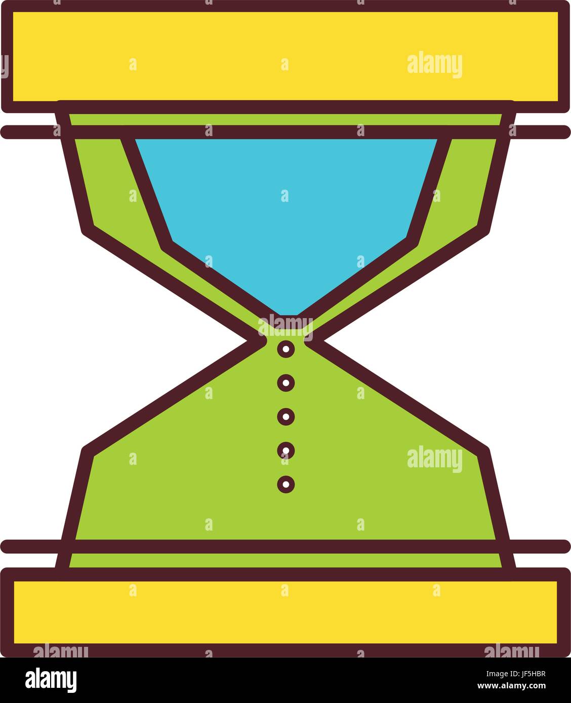 hourglass object to know the time Stock Vector Image & Art - Alamy