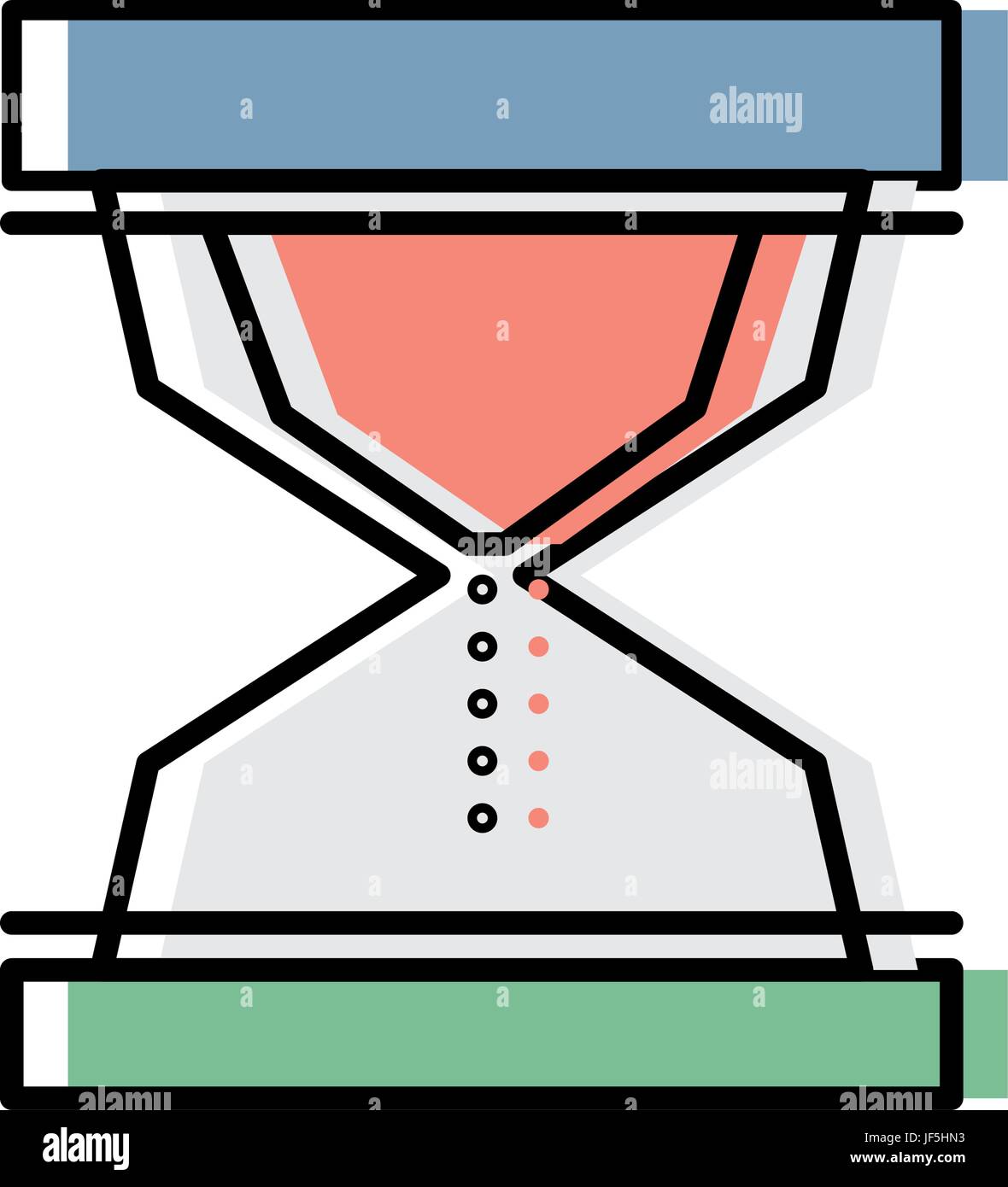 hourglass object to know the time Stock Vector Image & Art - Alamy