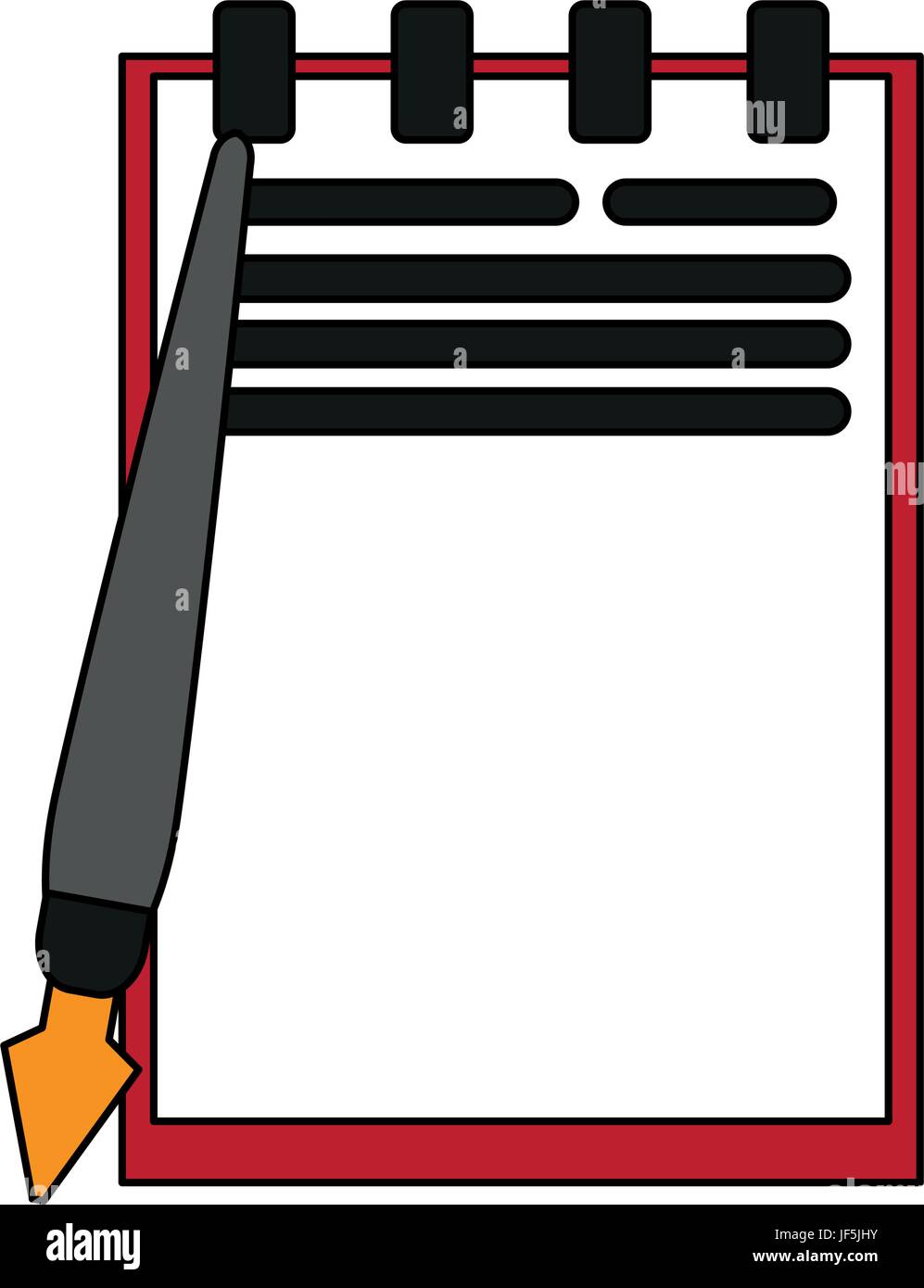 notebook vector illustration Stock Vector Image & Art - Alamy