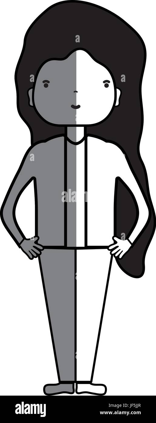 contour beauty woman with hairstyle design Stock Vector Image & Art - Alamy