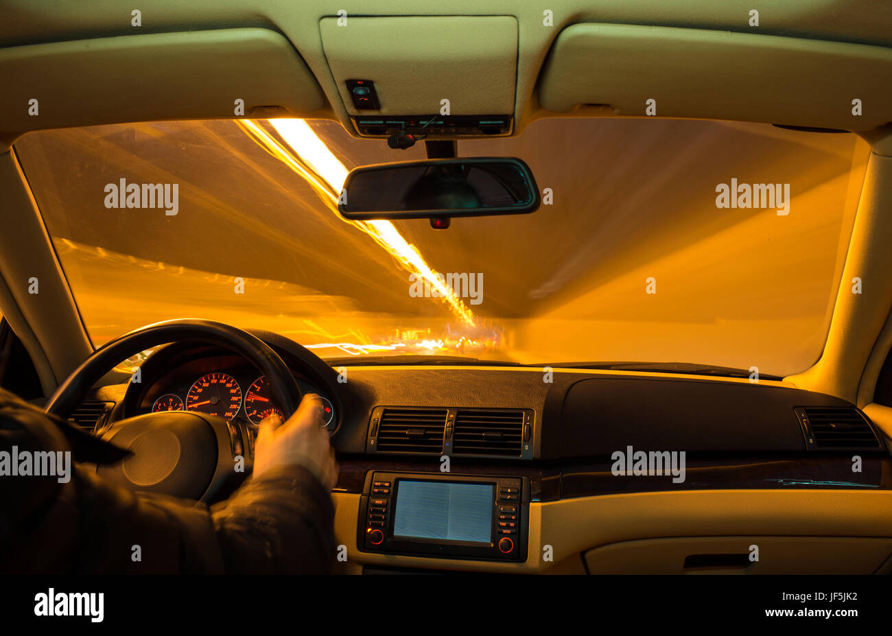 Car interior on driving Stock Photo - Alamy