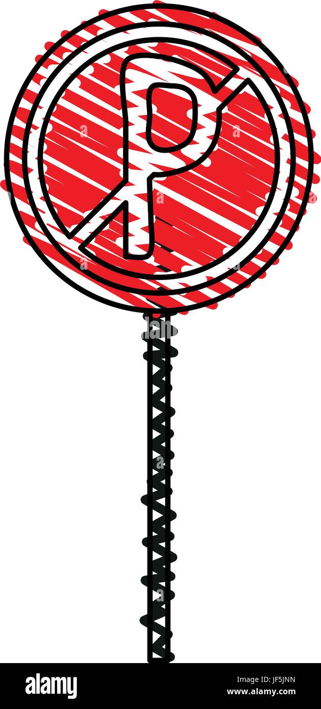 Parking prohibited sign vector illustration Stock Vector Image & Art ...