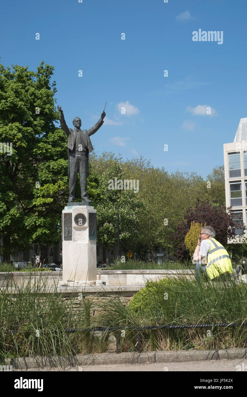 Gustav holst statue cheltenham hi-res stock photography and images - Alamy