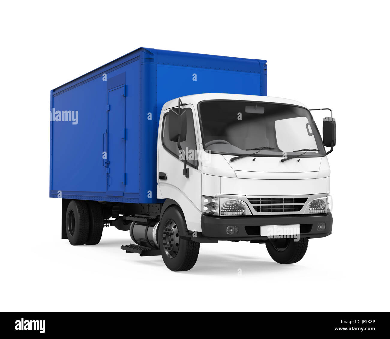 Cargo Delivery Truck Isolated Stock Photo - Alamy