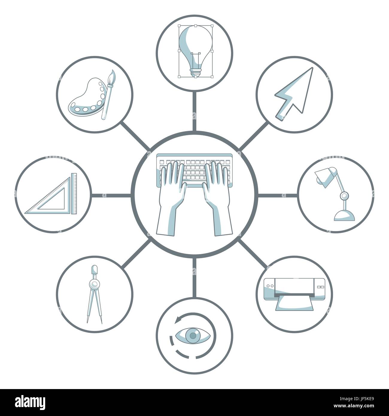 white background with silhouette color sections shading of hand humans ...