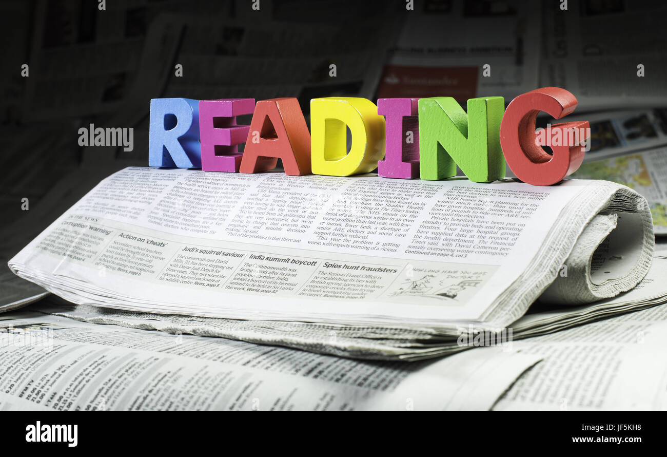 Studying concept newspaper headline hi-res stock photography and images ...