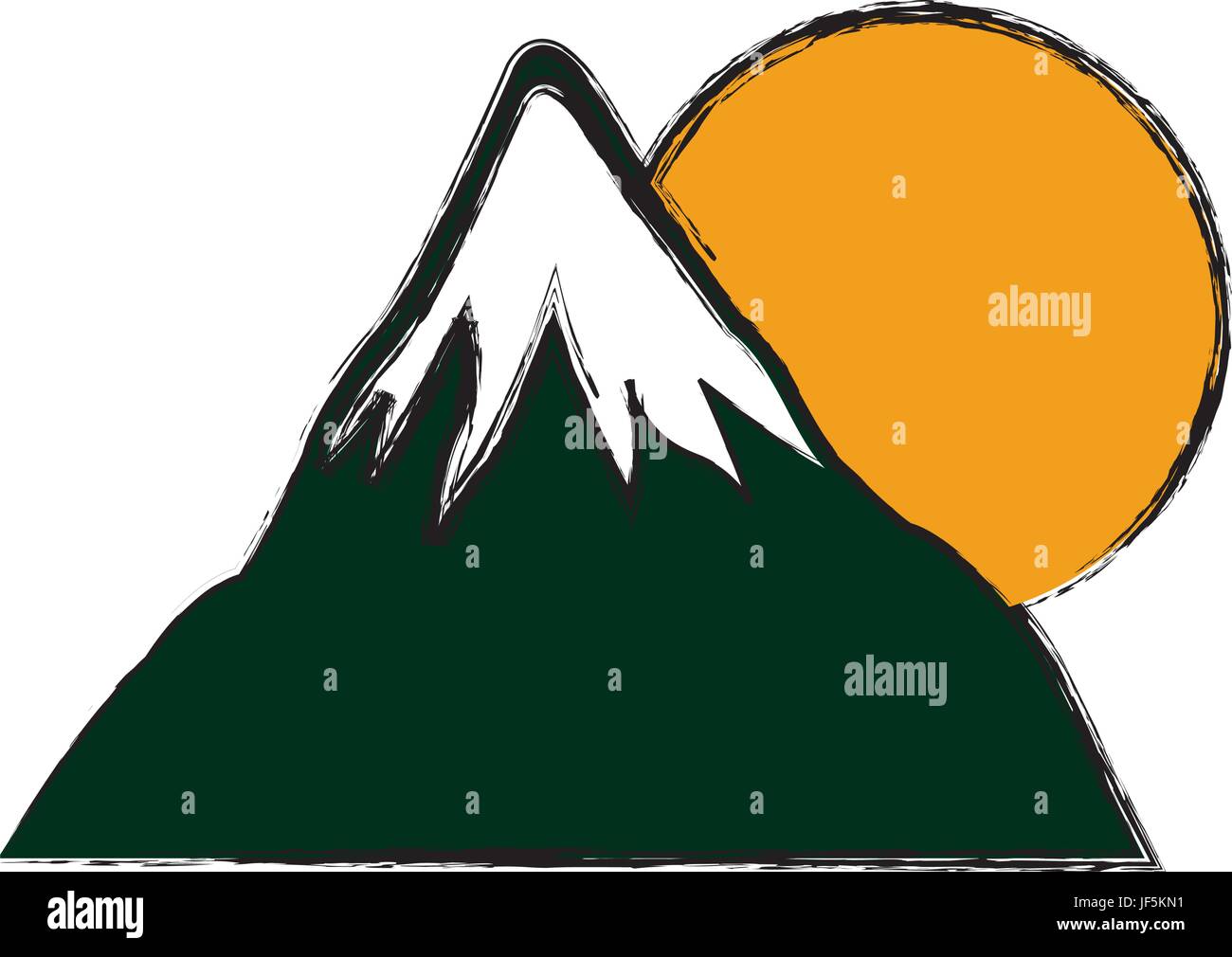 Beautiful nature landscape mt Stock Vector Images - Alamy