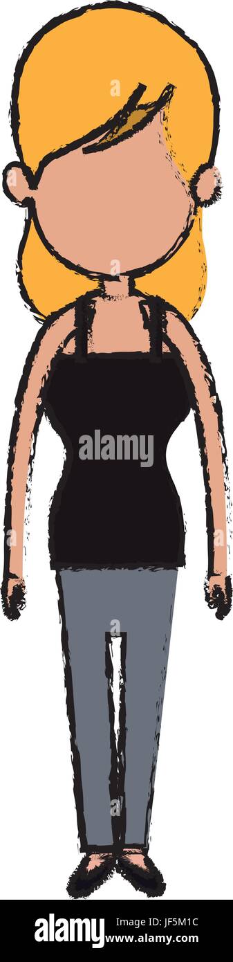 woman character female standing design Stock Vector Image & Art - Alamy