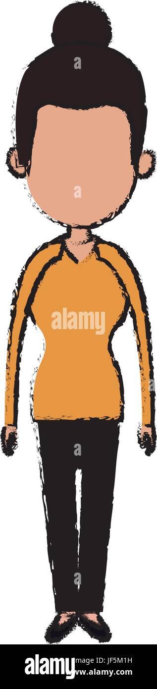 woman character female standing design Stock Vector Image & Art - Alamy