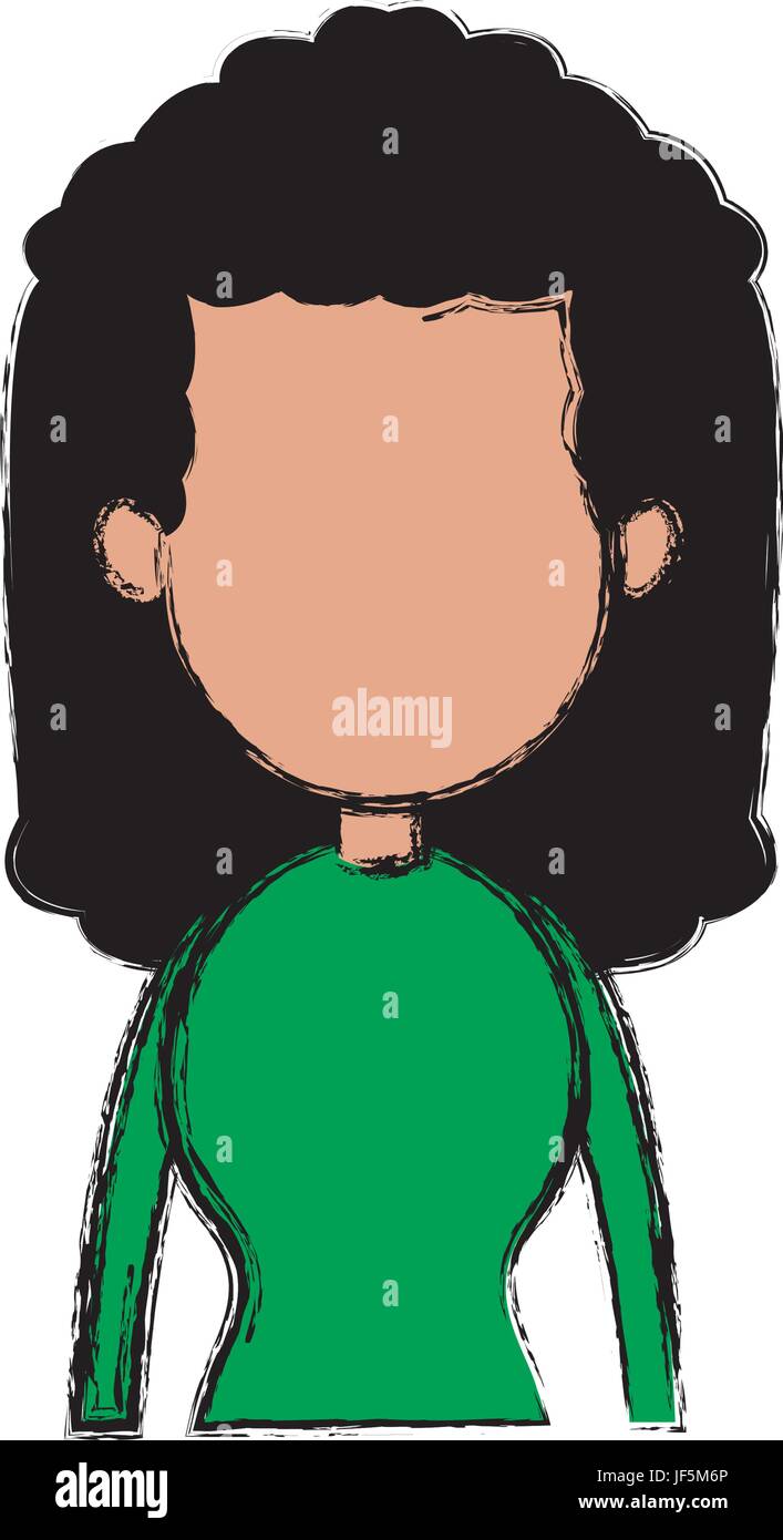 portrait woman female avatar figure Stock Vector Image & Art - Alamy