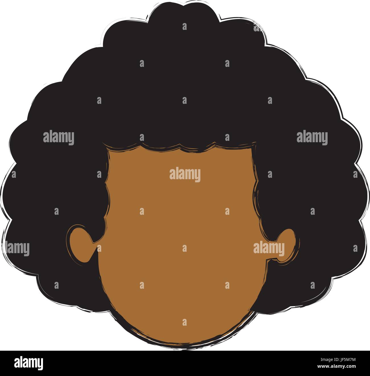 cartoon girl faceless avatar female Stock Vector Image & Art - Alamy