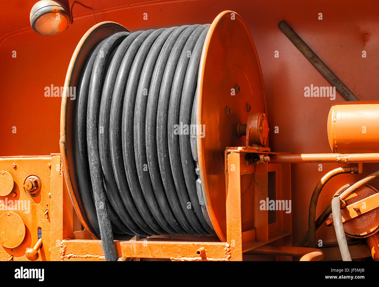 Large spool of electric cable wire hi-res stock photography and images ...
