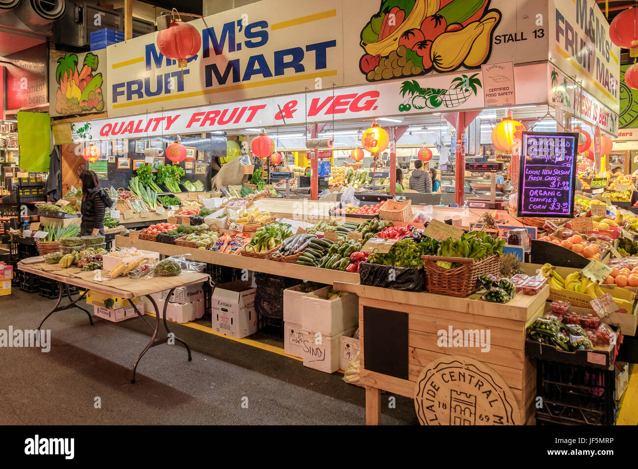 Adelaide, Australia - November 12, 2016: Vegetables on display at ...